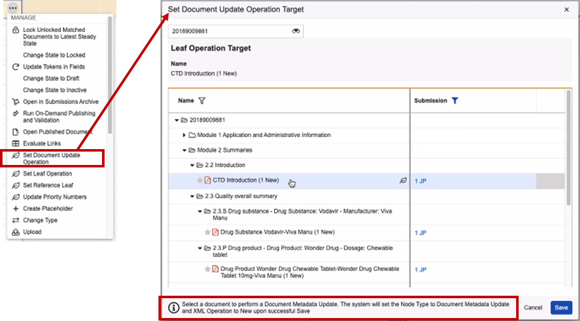 Working with Submissions Publishing (RIM) | Veeva Vault Help