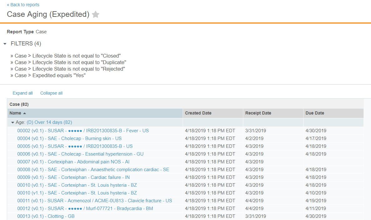 Manage Reports in Safety | Veeva Vault Help